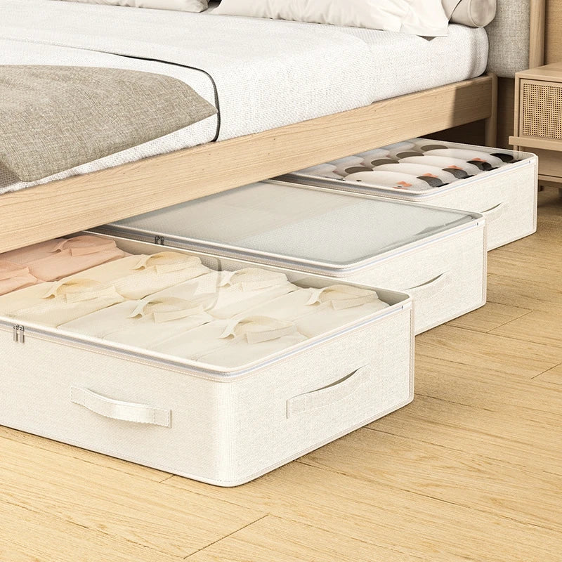 Collapsible Underbed Storage Bag With Clear Lid on Luulla