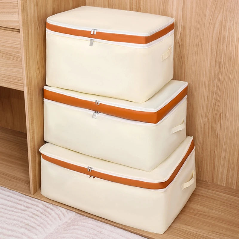Stackable Zippered Storage Bins With Sturdy Handles on Luulla