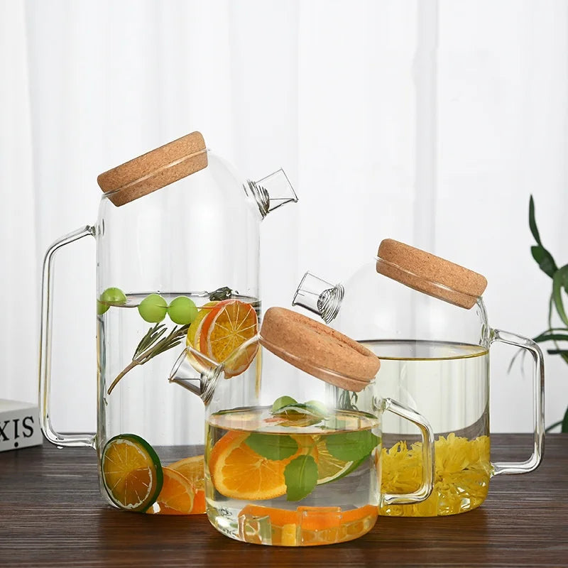 Clear Glass Pitchers With Spout And Handles on Luulla
