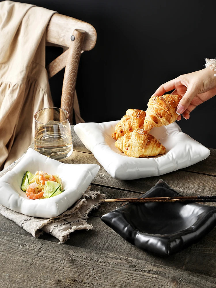 Unique Ceramic Cushioned Snack And Dinner Plates on Luulla