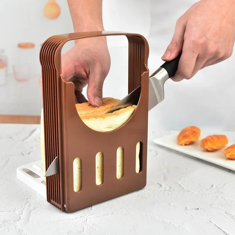 Adjustable Bread Slicer Guide For Easy Cutting on Luulla